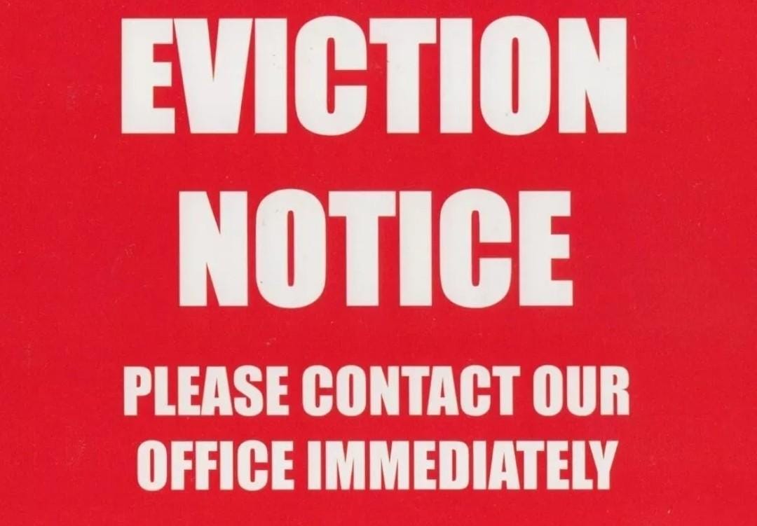 Eviction Notice Prank Postcard Sent Anonymously to Your Victim - Etsy