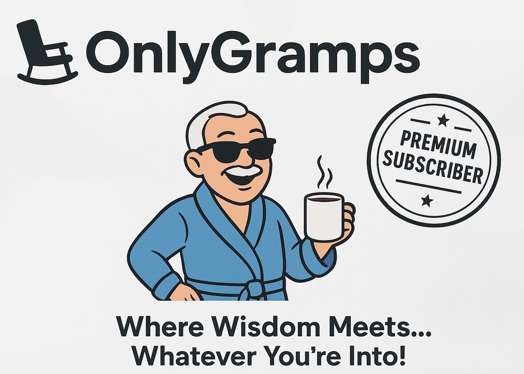 Funny Onlygramps Premium Prank Postcard - Anonymous Gag Gift ...