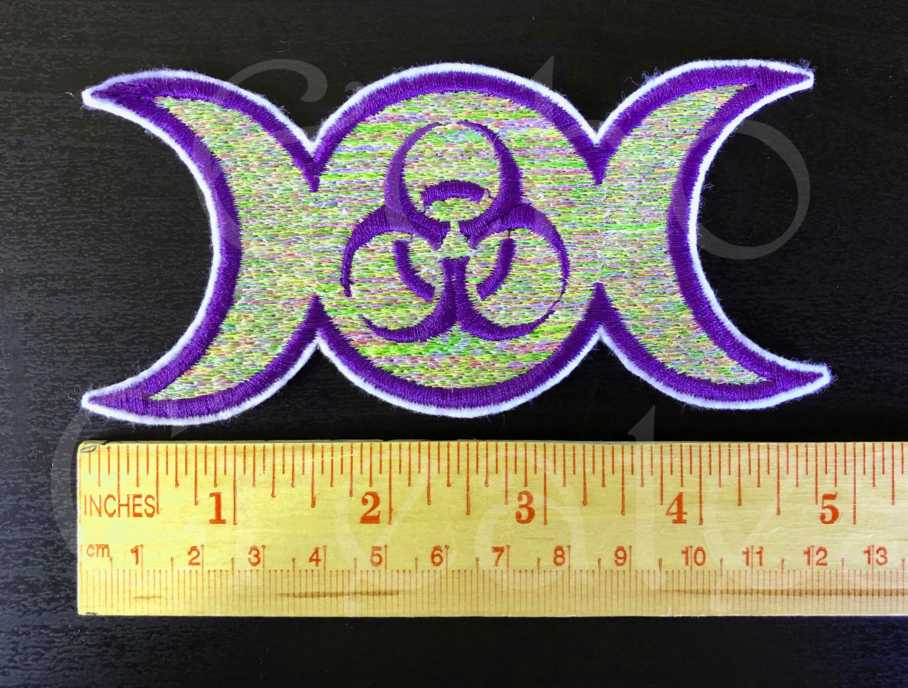 Sewing & Needlecraft Post Apocalyptic Pagan Machine Embroidered Triple ...