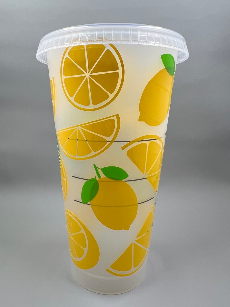 Lemons Starbucks 24oz Cold Cup - Etsy