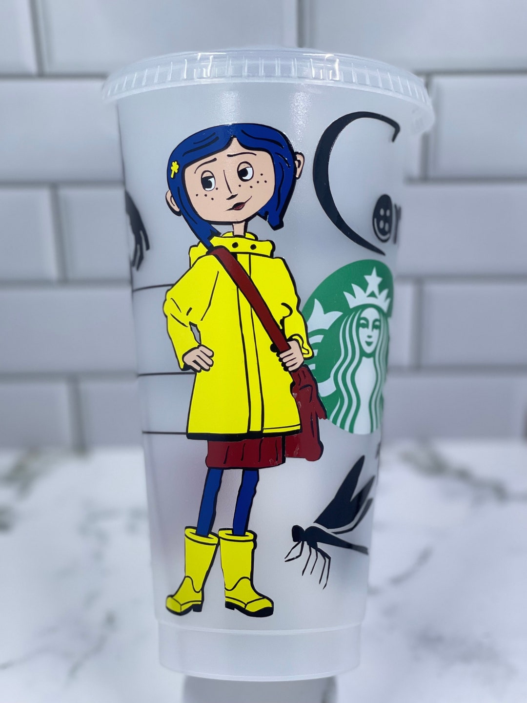 Coraline Starbucks 24oz Cold Cup Etsy