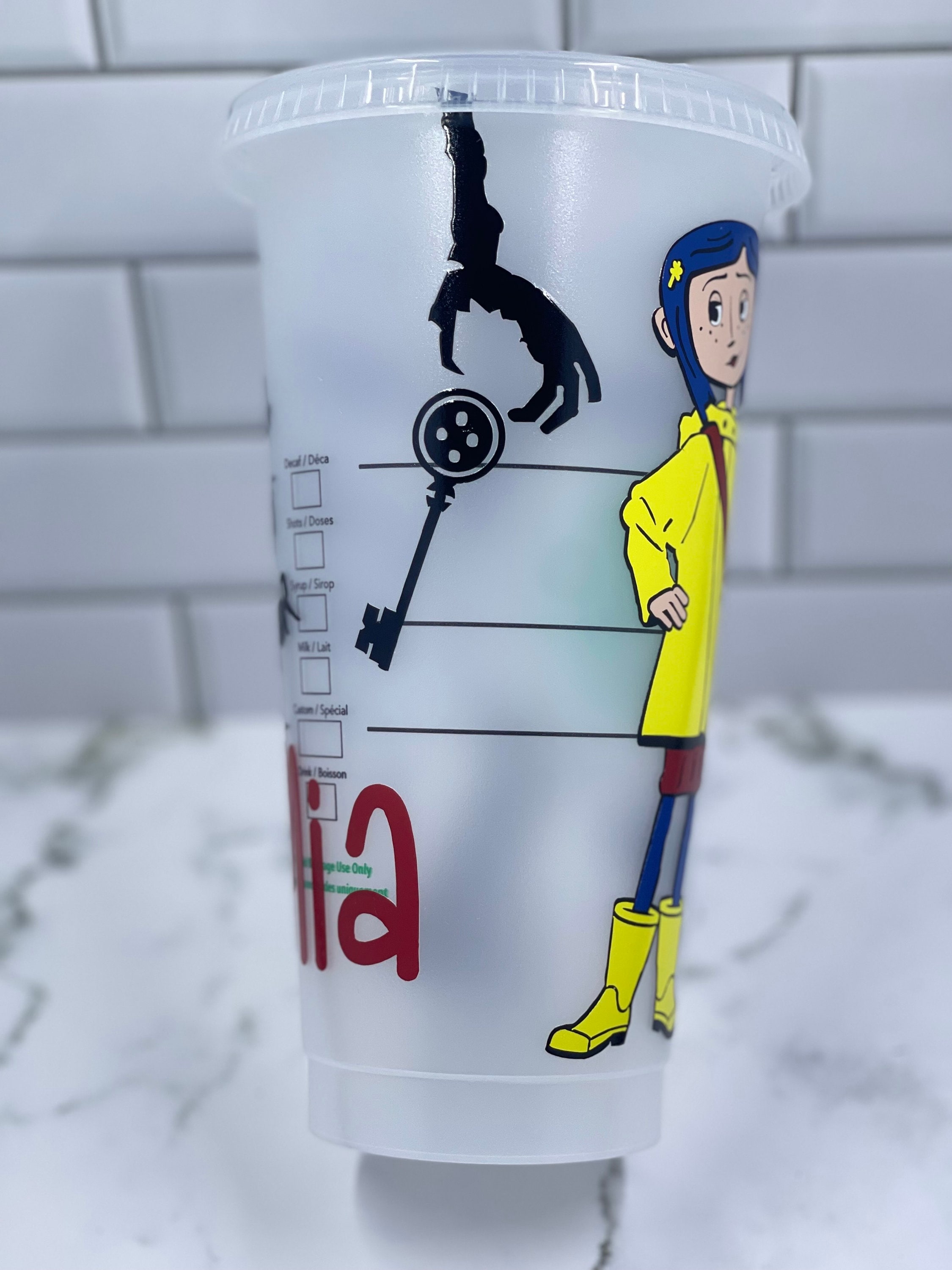 Coraline Starbucks 24oz Cold Cup - Etsy