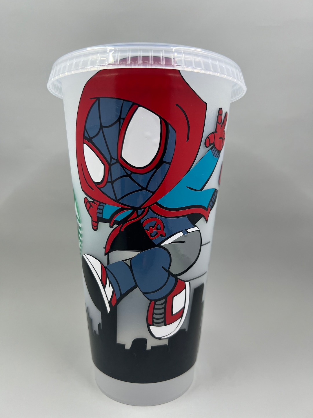 Spider-man Miles M. Starbucks 24oz Cold Cup - Etsy