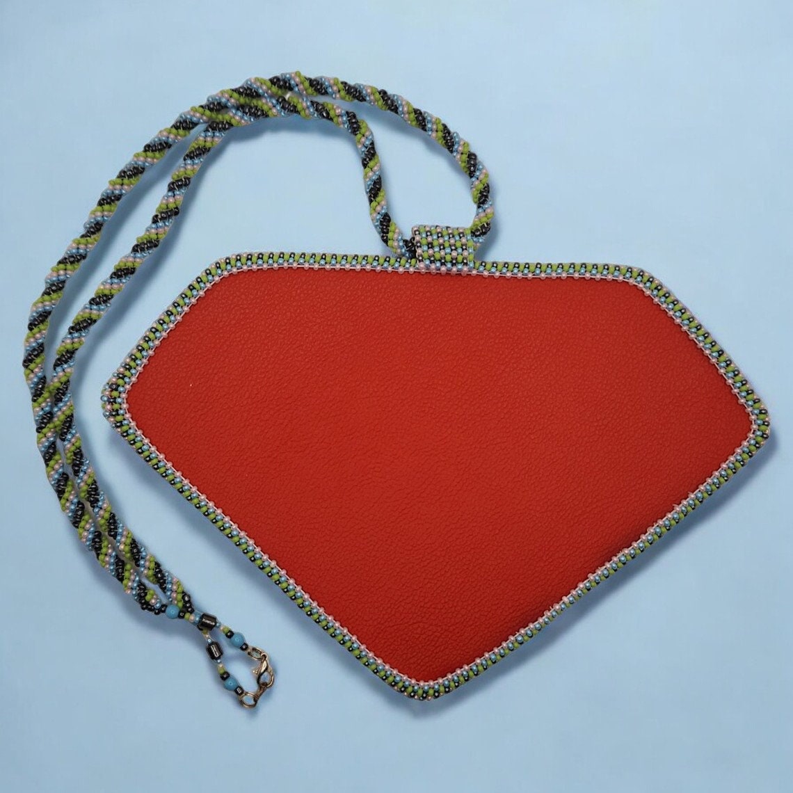 Native American Inspired Seahawks Pendant Necklace, Beaded Jewelry ...