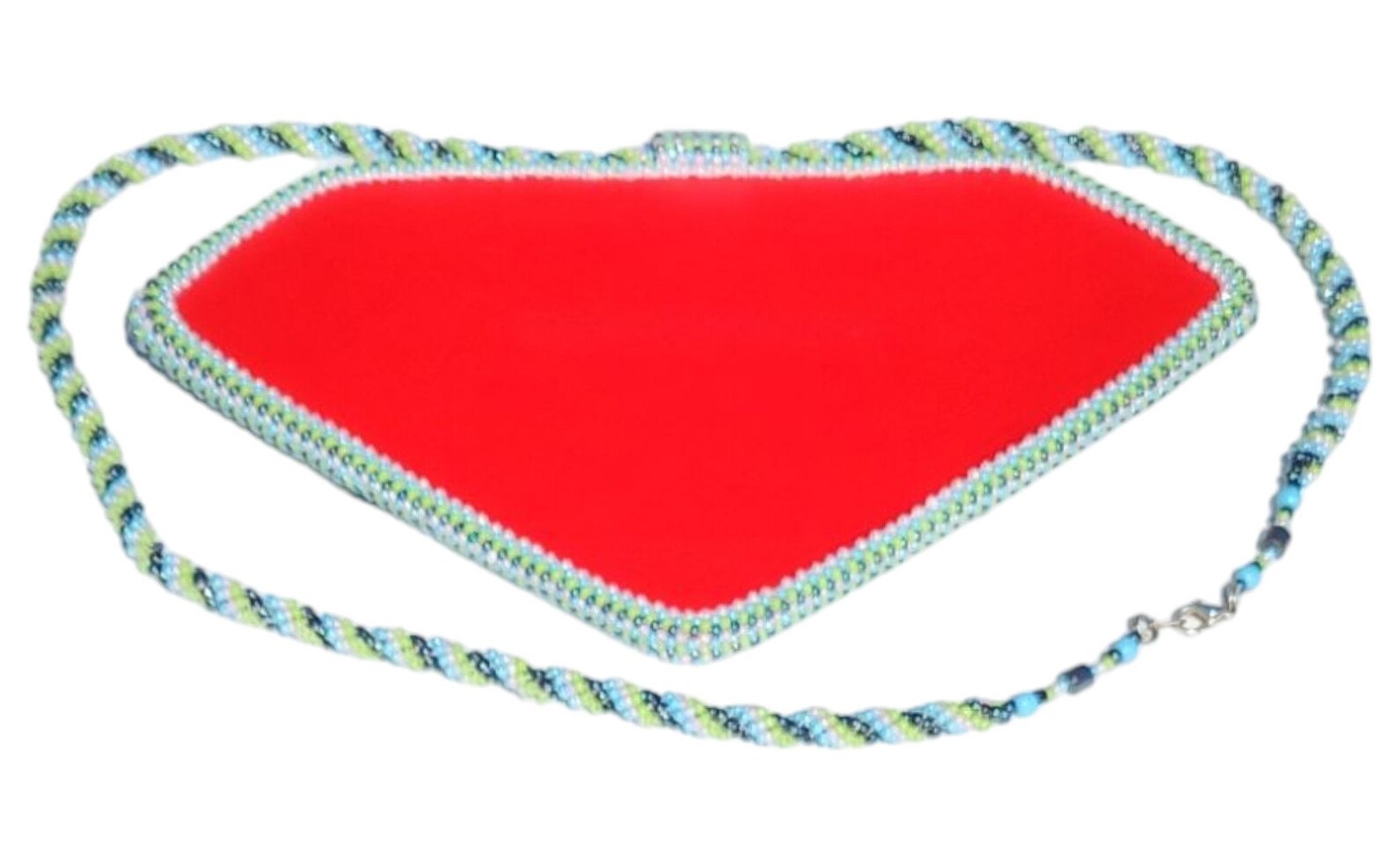 Native American Inspired Seahawks Pendant Necklace, Beaded Jewelry ...