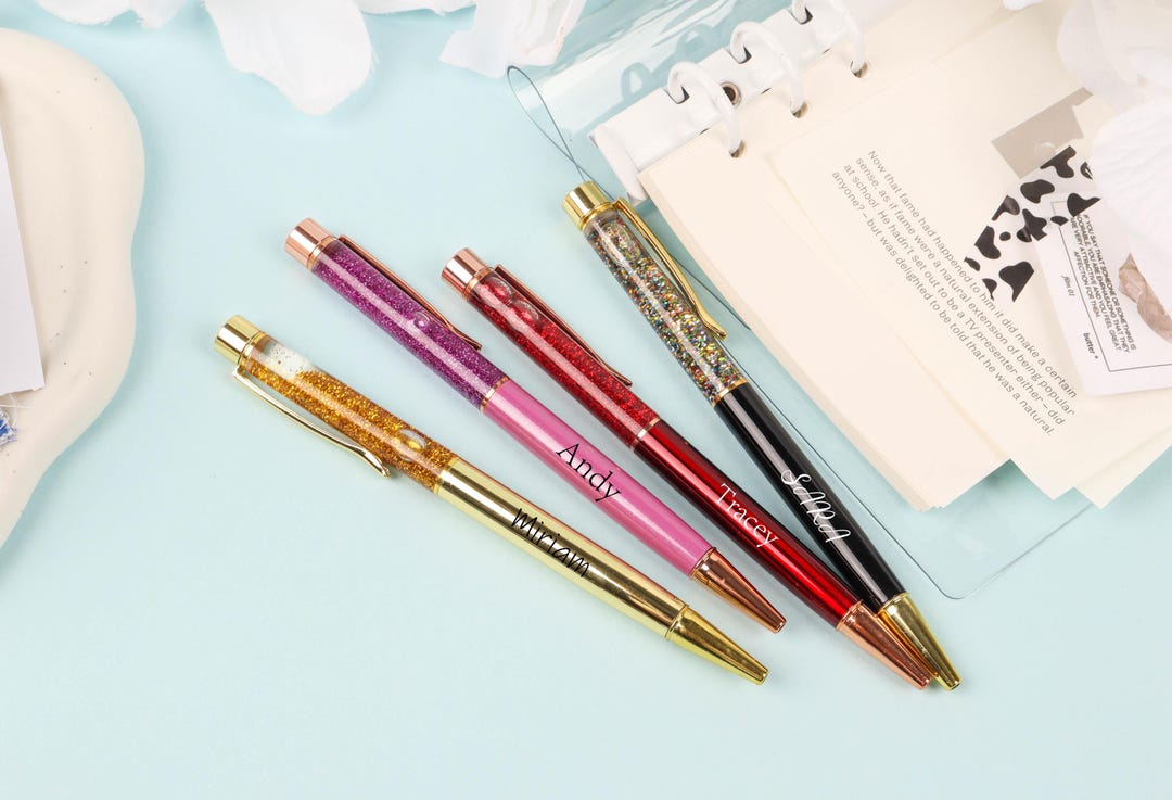 Personalized Pen, CRYSTAL Black Ink Wedding Pens, Christmas Gifts,metal ...