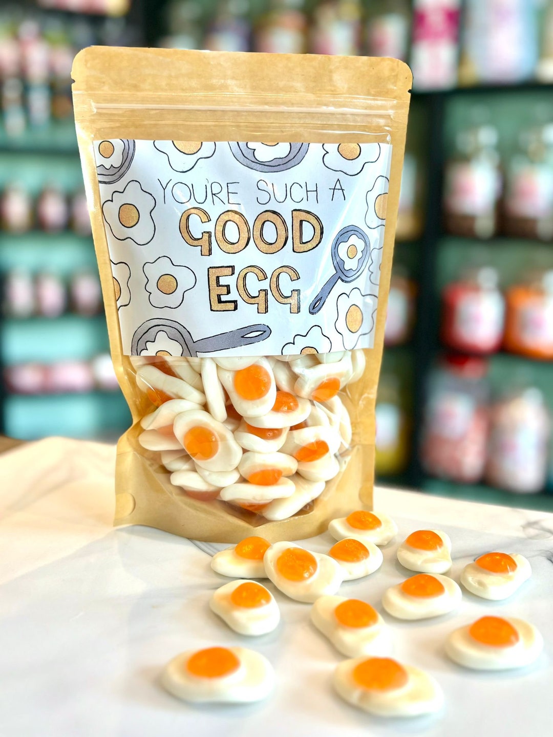 Good Egg Sweet Bag, Sweets, Fried Egg Sweets, Treat Bag, Candy Gift ...