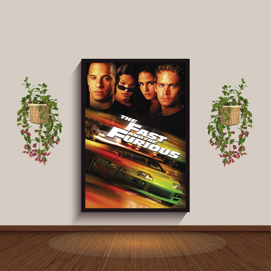 The Fast and the Furious Movie Poster, High Quality Canvas Printing ...