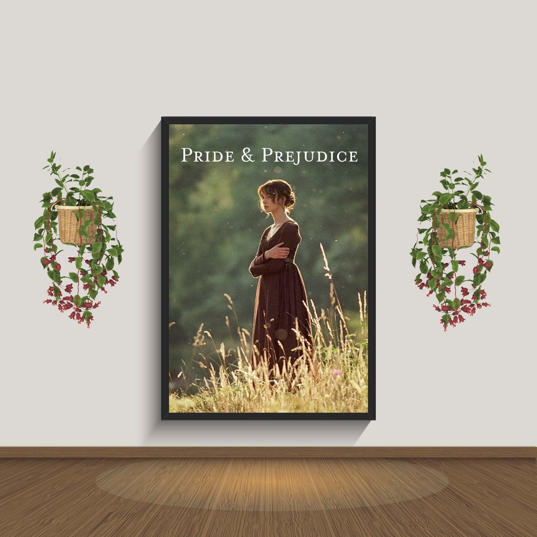 Pride & Prejudice 2005 Movie Poster, High Quality Canvas Printing ...