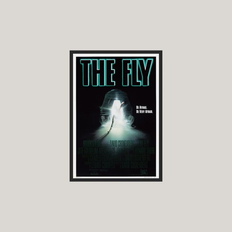 The Fly 1986 Movie Poster, High Quality Canvas Printing, Movie Wall Art ...