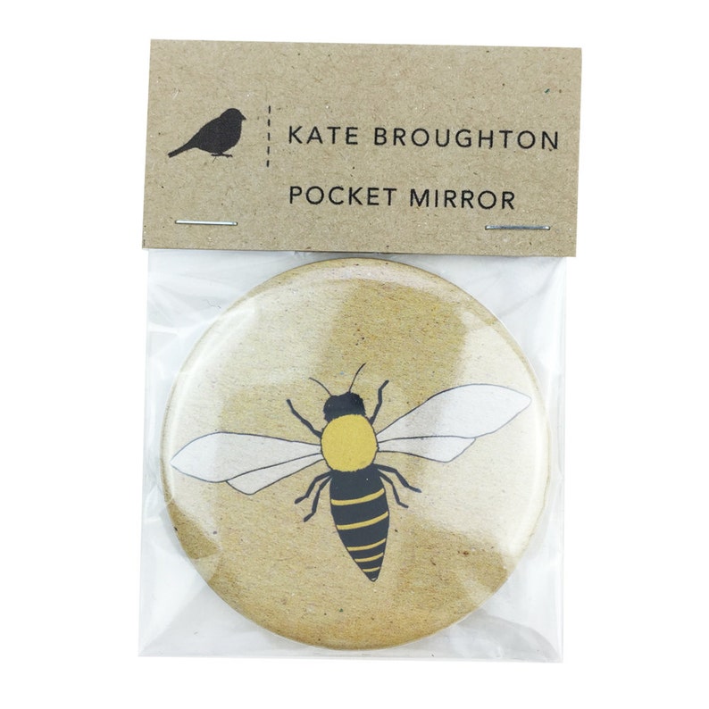 Honey Bee Pocket Mirror Bee Compact Mirror Nature / | Etsy