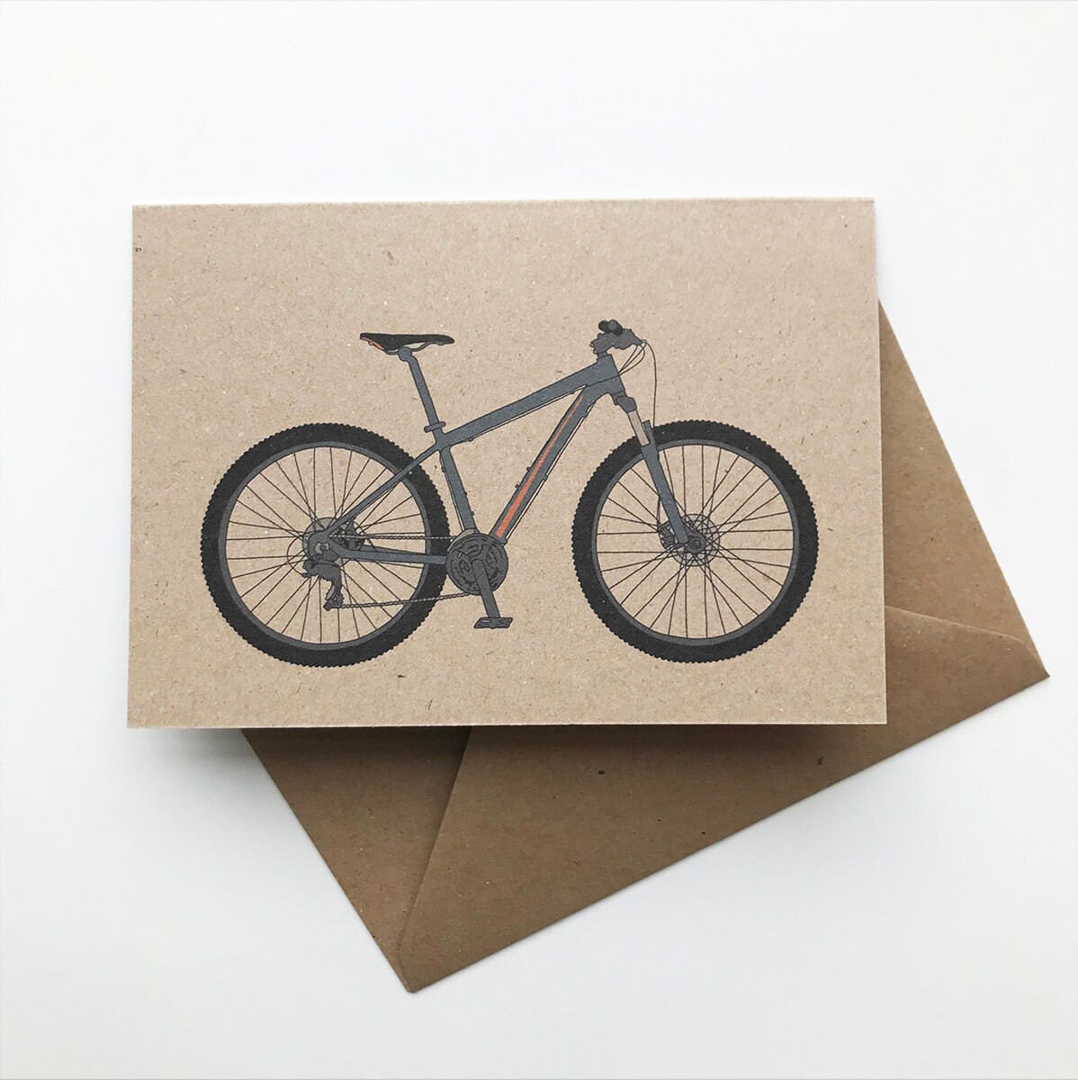 Mountain bike card card for cyclist cycling greetings card | Etsy