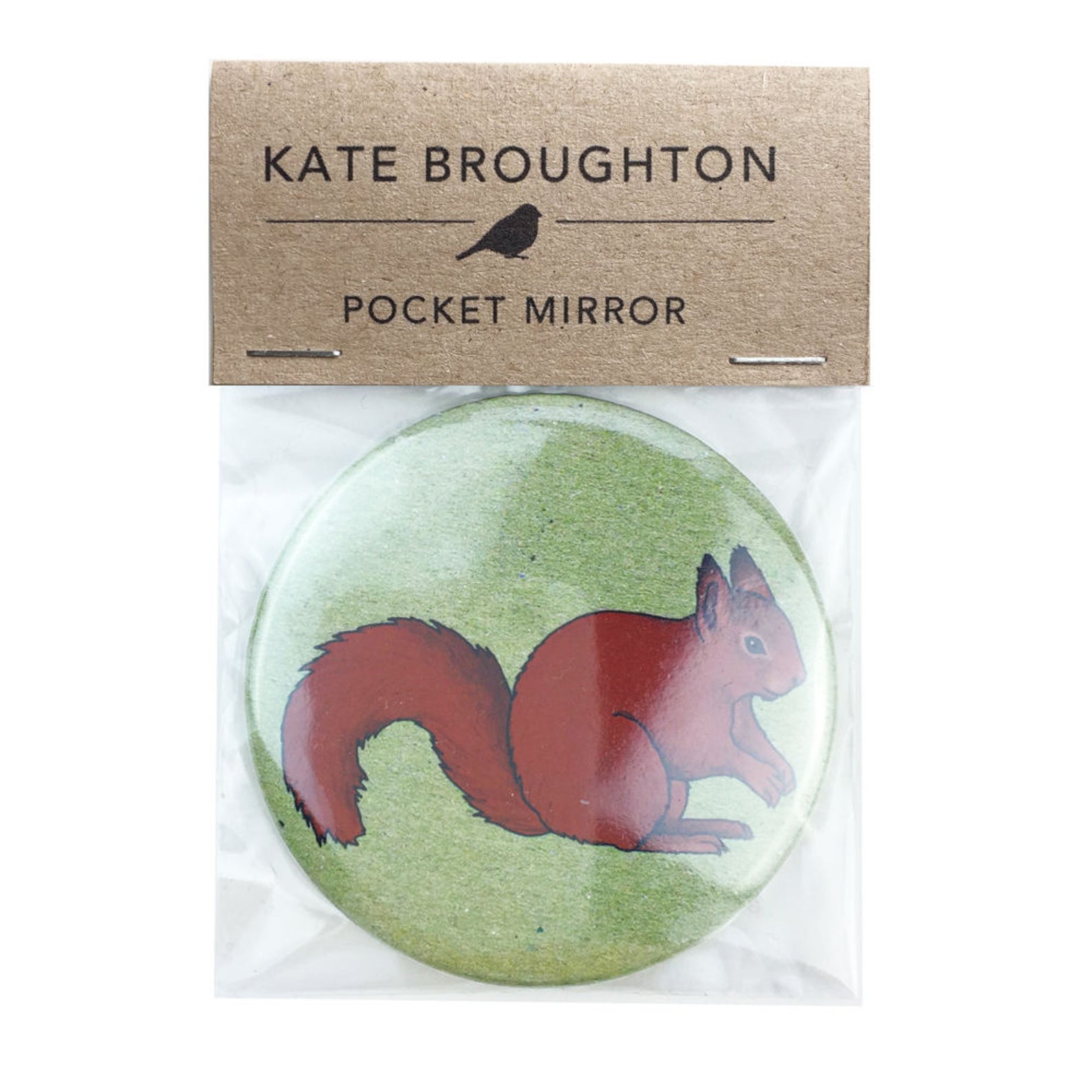 Squirrel Pocket Mirror Woodland Animal Compact Mirror Red | Etsy