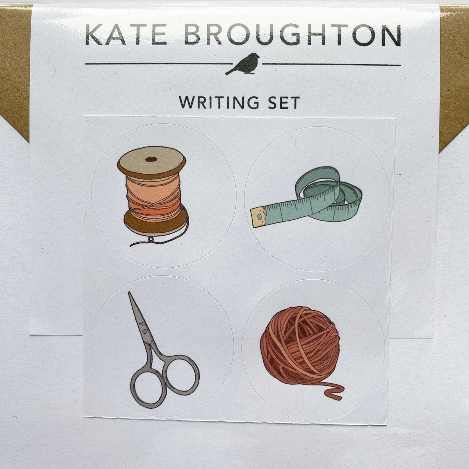 Craft Writing Paper Set With Stickers - Etsy