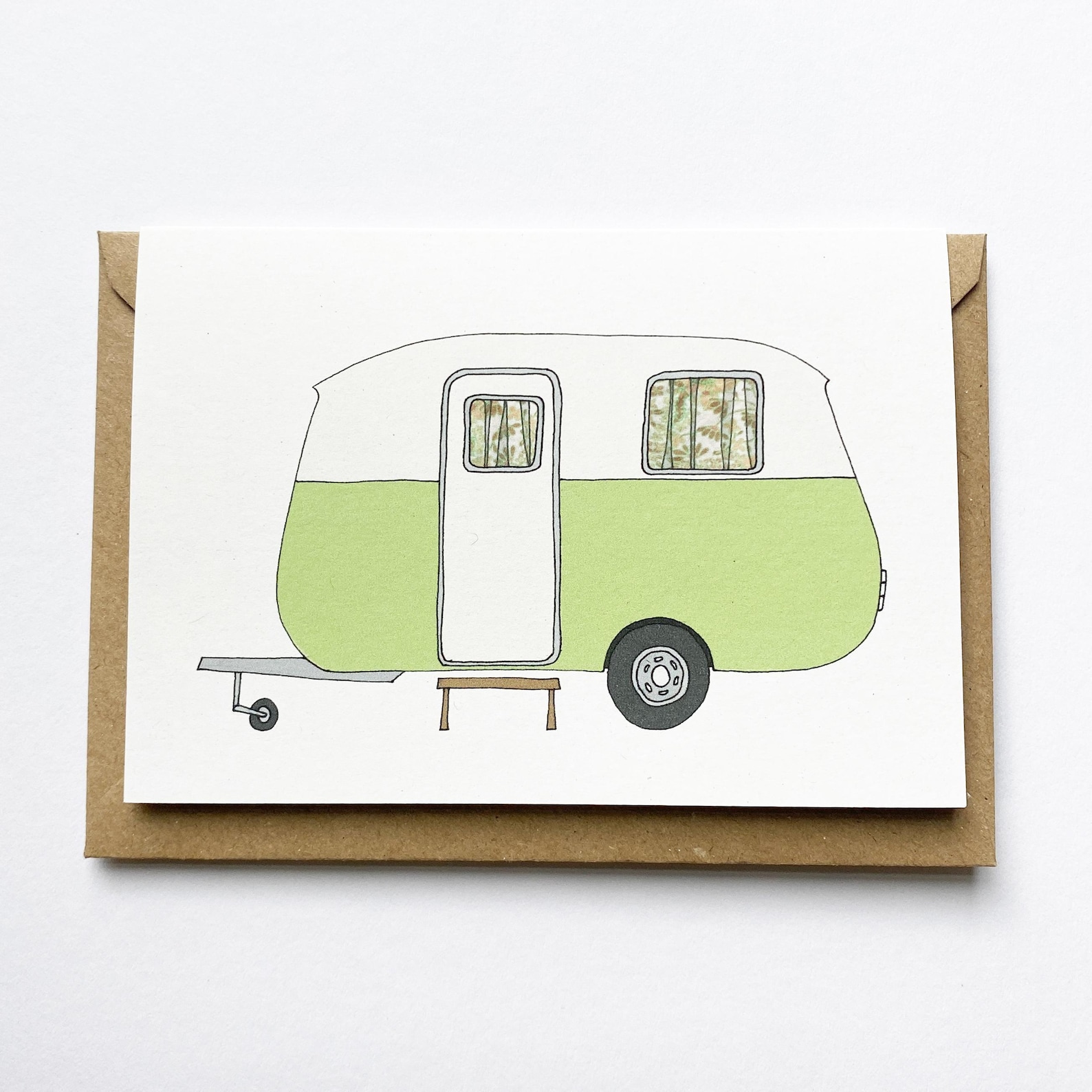 Caravan Card - Camping / Holiday / Travel / Vacation - Illustrated ...