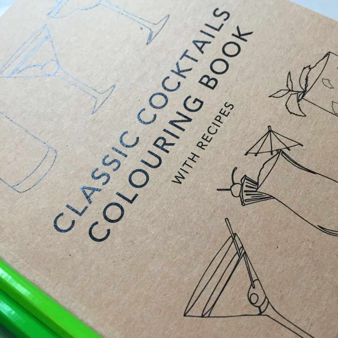 Classic Cocktails Colouring & Recipe Book Colouring Book / - Etsy