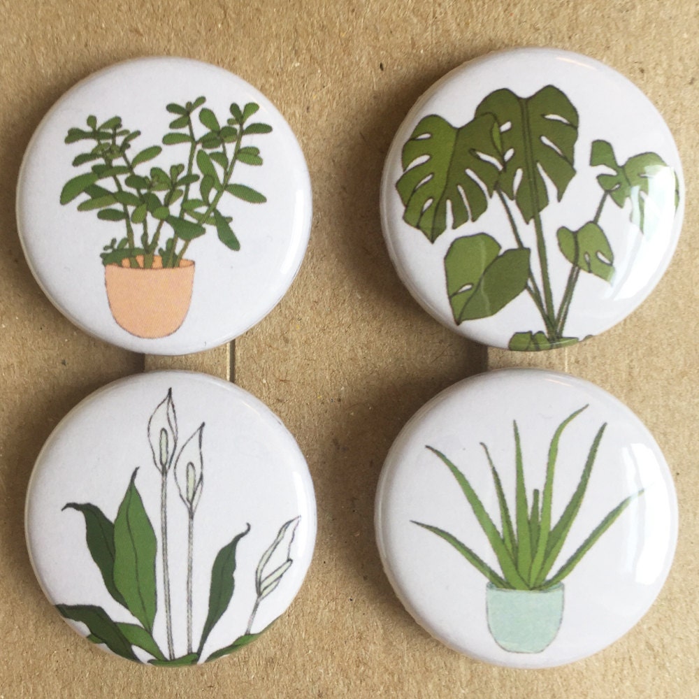 House Plant Badges set of 4 | Etsy