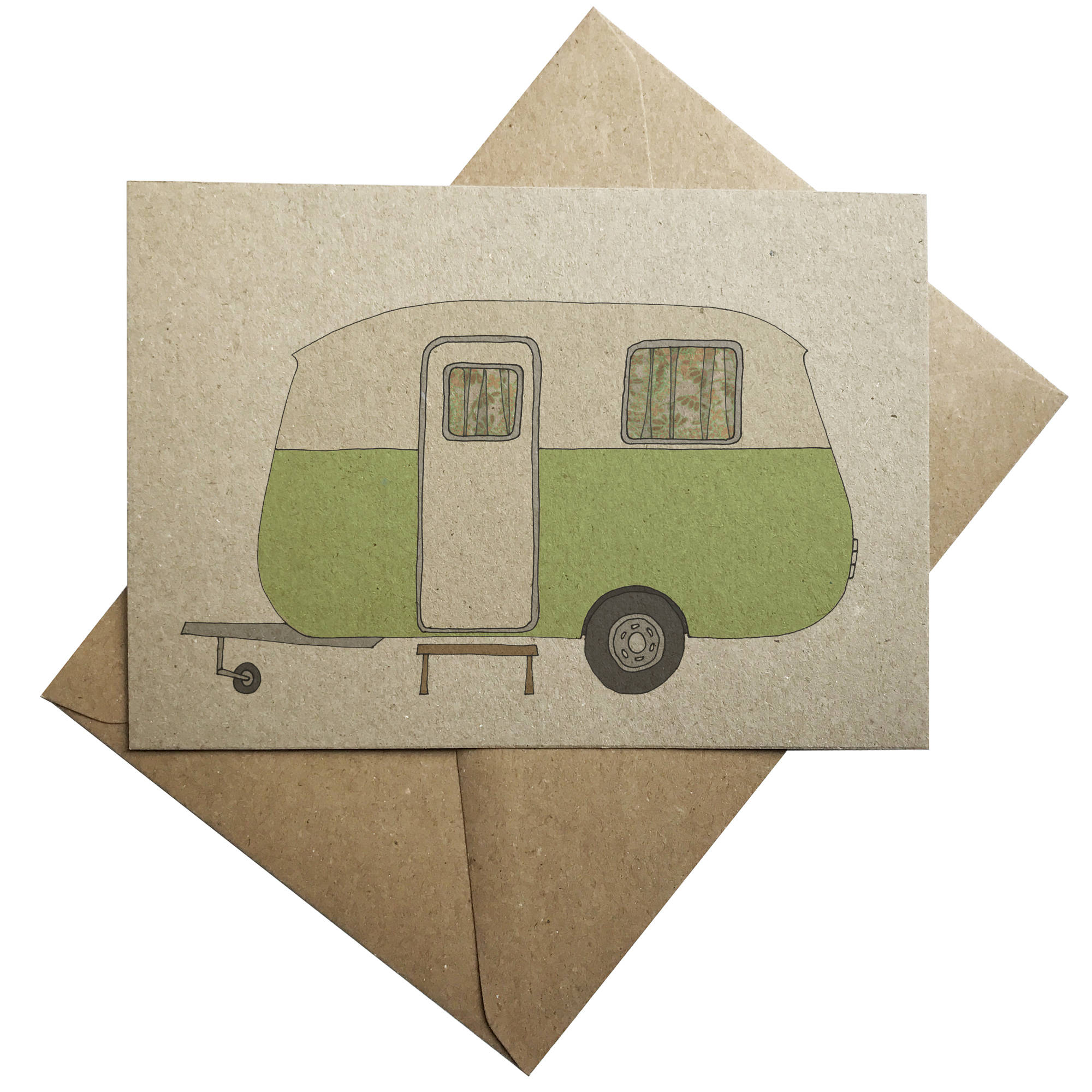 Caravan card camping / holiday / travel / vacation | Etsy