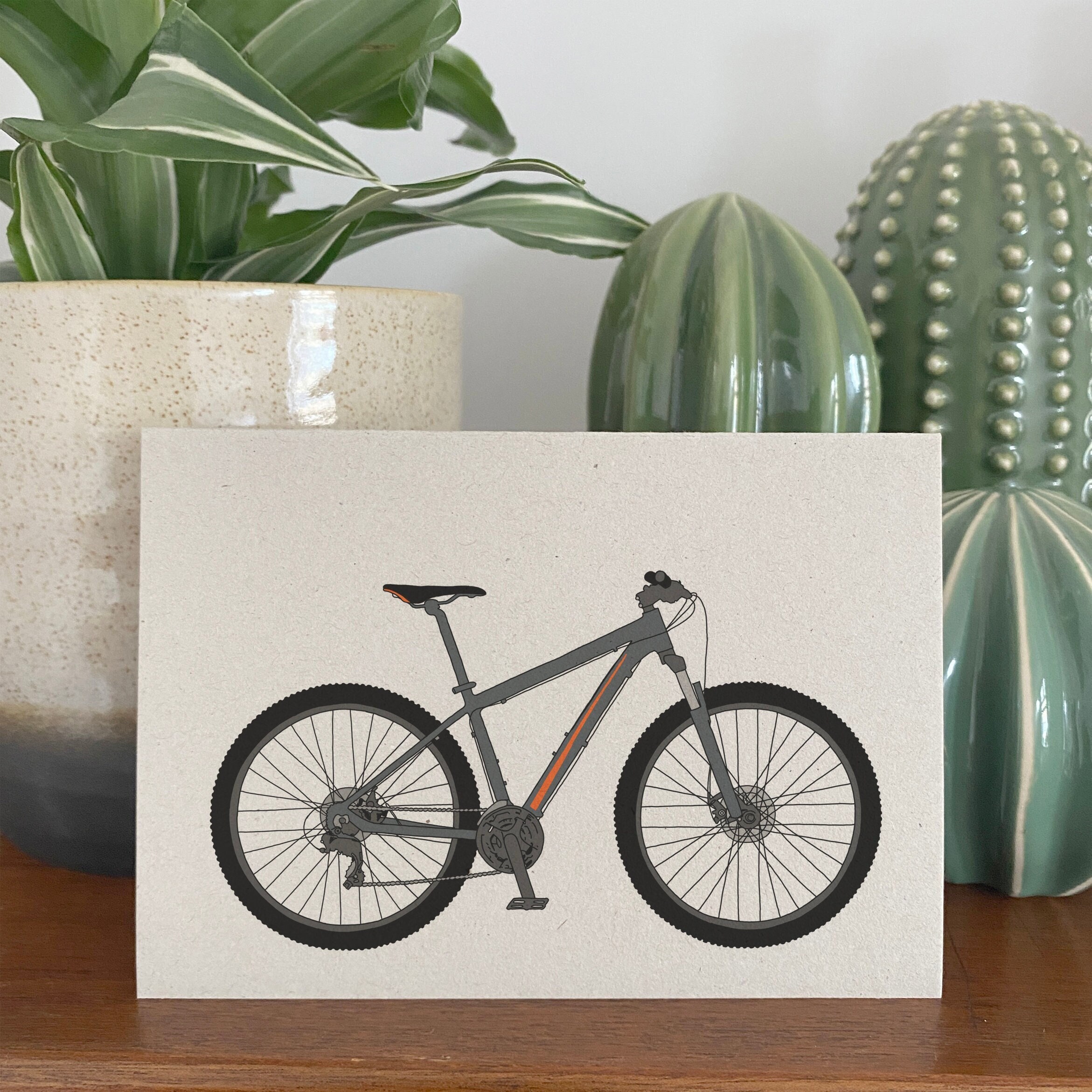 Mountain Bike Card Card for Cyclist Cycling Greetings Card | Etsy UK
