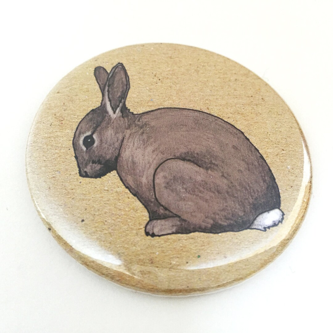 Rabbit Pocket Mirror Rabbit Mirror Compact Mirror Animal / Wildlife ...