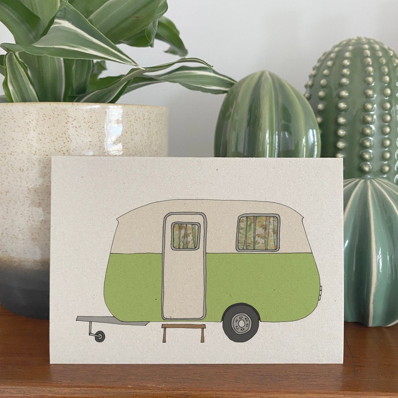 Caravan Card Camping / Holiday / Travel / Vacation - Etsy