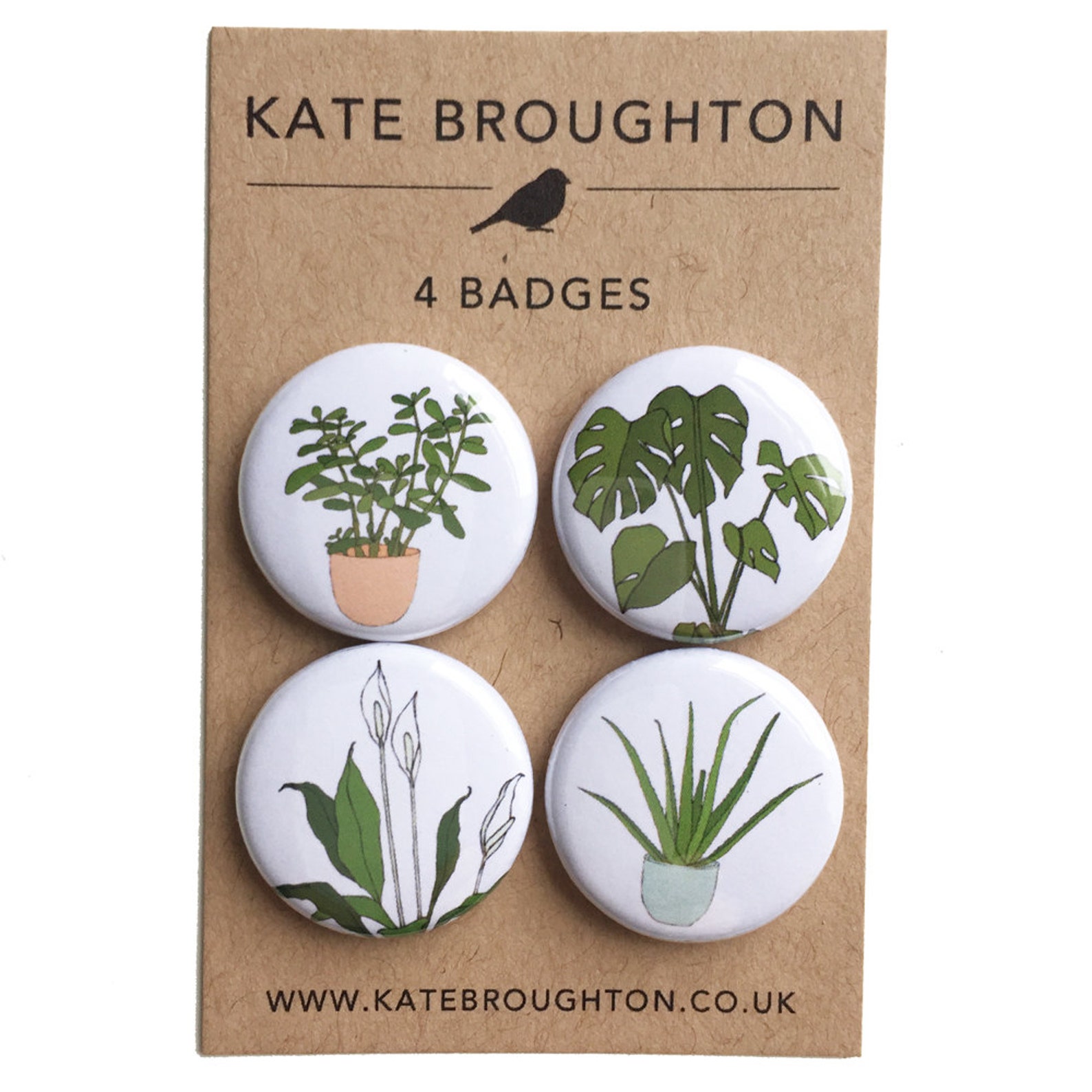 House Plant Badges set of 4 - Etsy