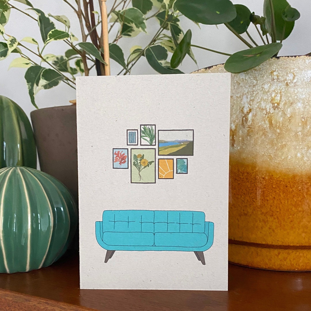 Retro Homes Sofa Card Mid Century Vintage Furniture - Etsy