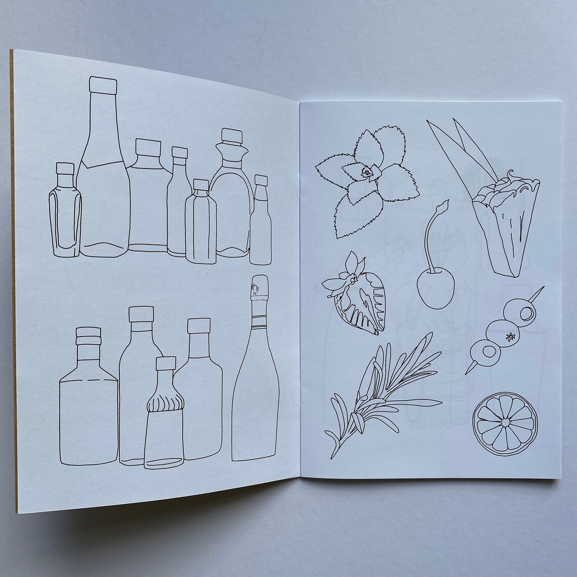 Classic Cocktails Colouring & Recipe Book Colouring Book / - Etsy