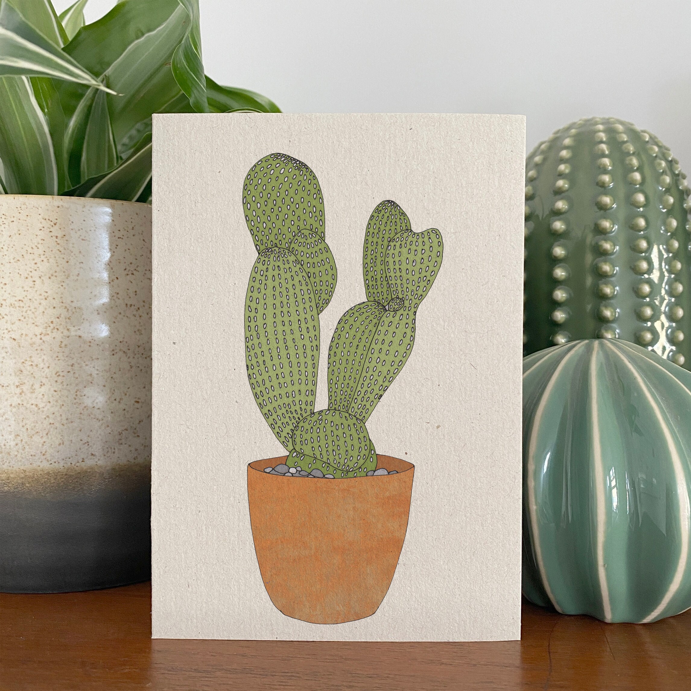 Cactus Card no.3 Cactus Print Card Cacti Illustration - Etsy UK