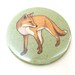Fox Compact Pocket Mirror - Etsy