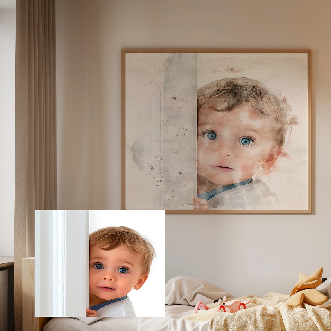 Order a Watercolor Children's Portrait, Memories for a Lifetime - Etsy