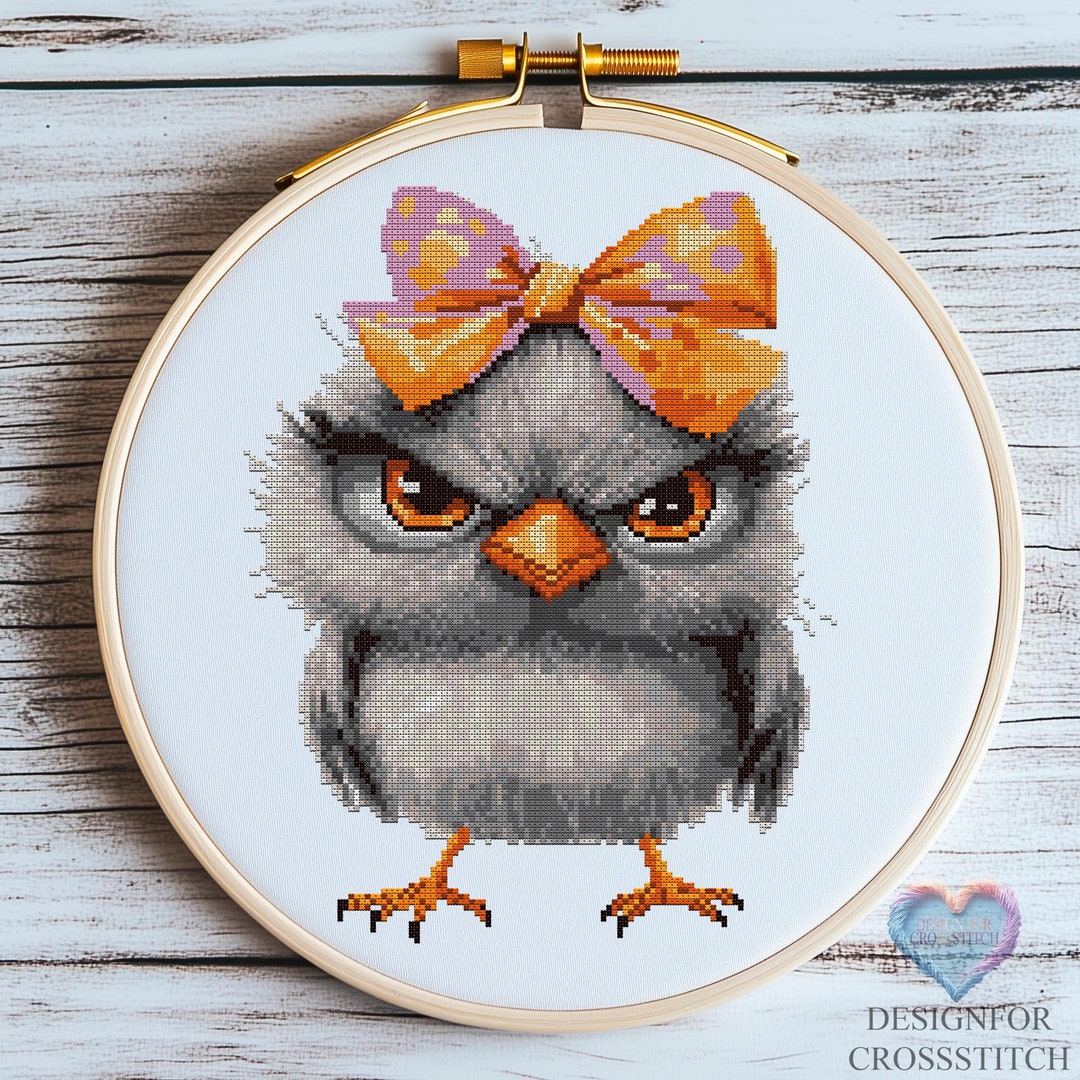 Sassy Sparrow. Bird Design for Cross Stitch - Etsy