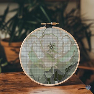 Flower Design for Cross Stitch: Antique Rose Whisper - Etsy