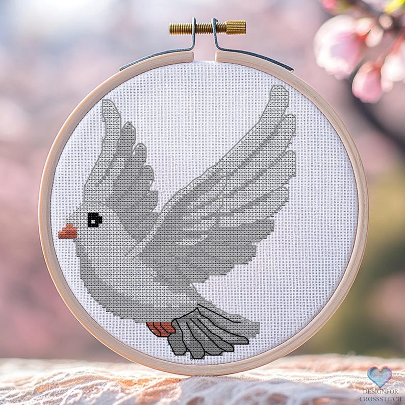 Gentle Dove Flight. Easy Design for Cross Stitch - Etsy