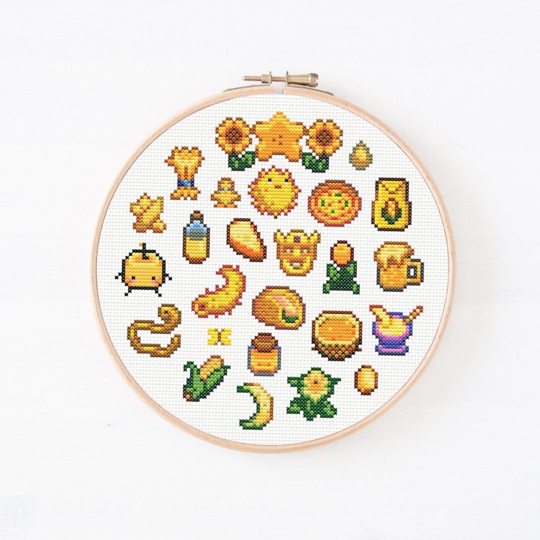 Stardew Valley Cross Stitch - Yellow Pallette - SDV - Cottagecore ...