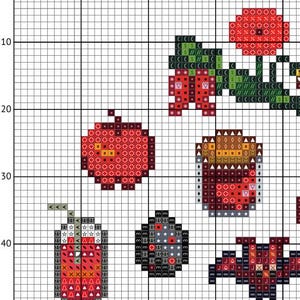 Stardew Valley Cross Stitch - Red Pallette - SDV, Cottagecore, Farmcore ...