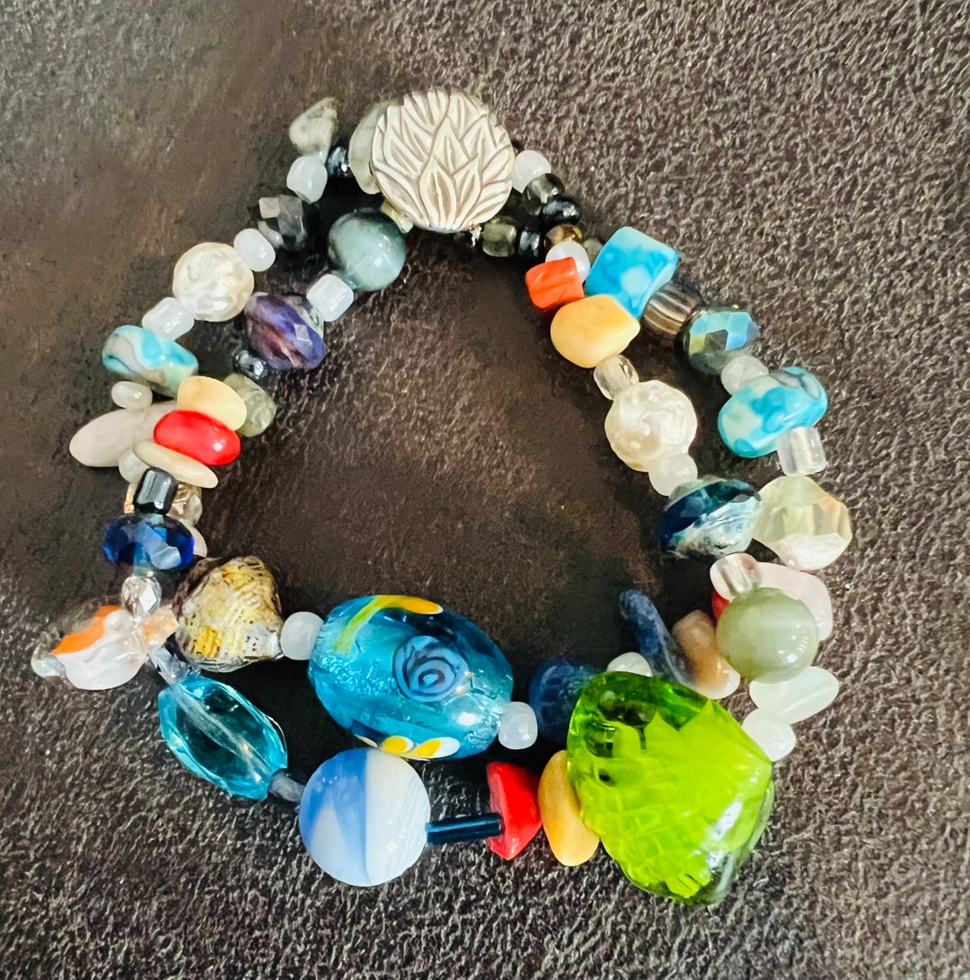 Under the Sea Czech Crystal, Saturn Beads a D Aquatic Themed Bead ...