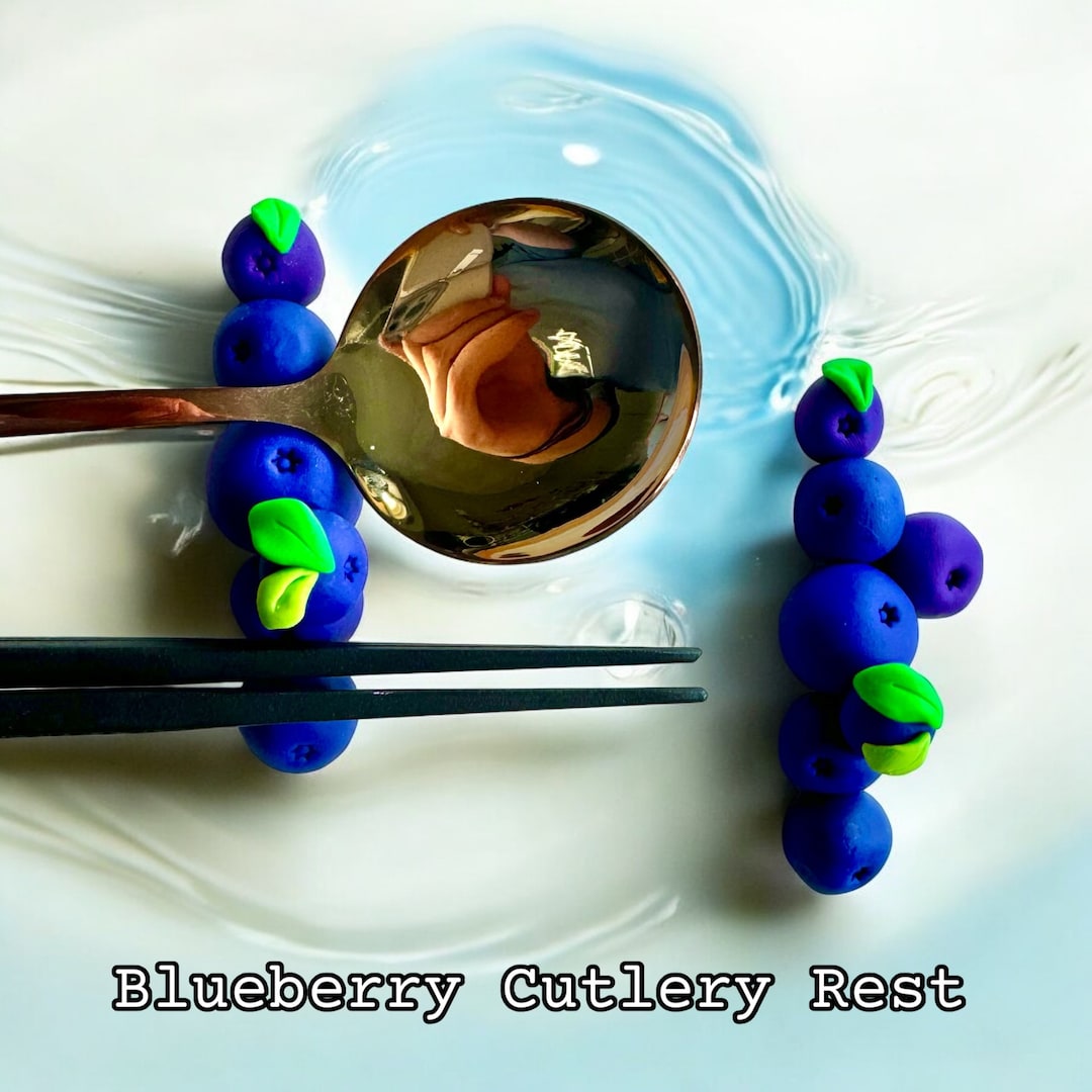 Blueberry Cutlery Rest, Spoon Rest, Fork Rest, Knife Rest, Chopsticks ...