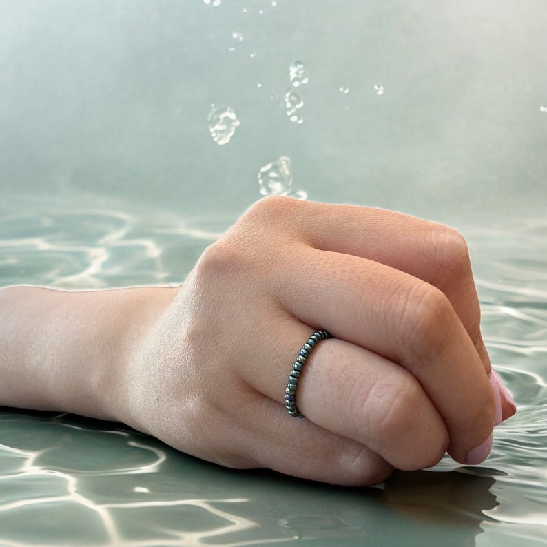 Siren Ring, Beaded Ring, Minimalistic Ring, Stackable Ring, Simple Ring ...