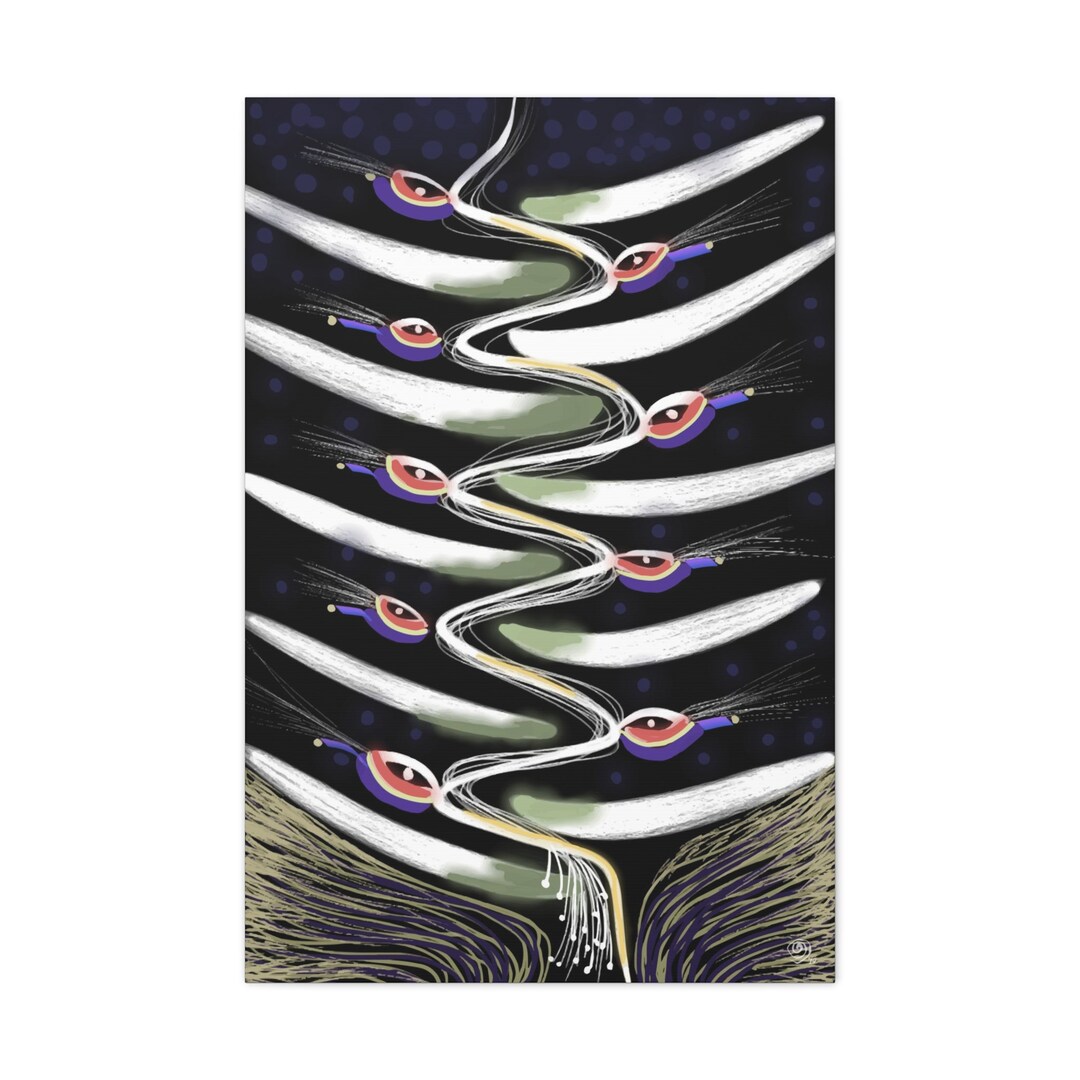 Pull Gallery Art Wrap, Random Art Style, Bluish Reflection Eye Catcher ...