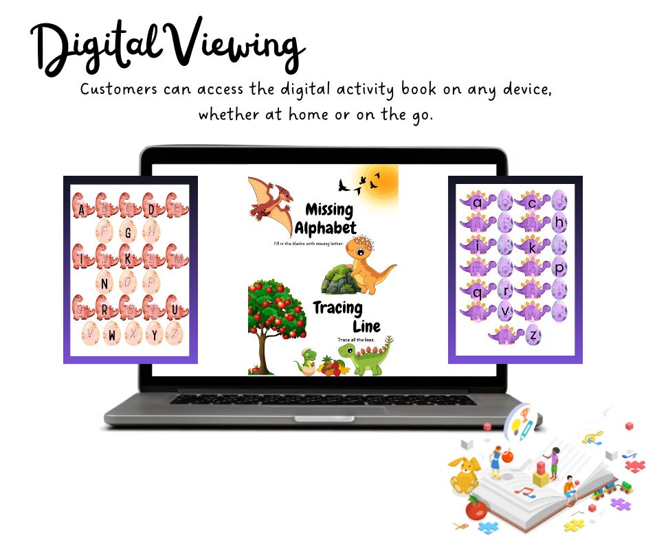 Dinosaur Alphabet Adventures: Fun & Educational Printable Activities ...