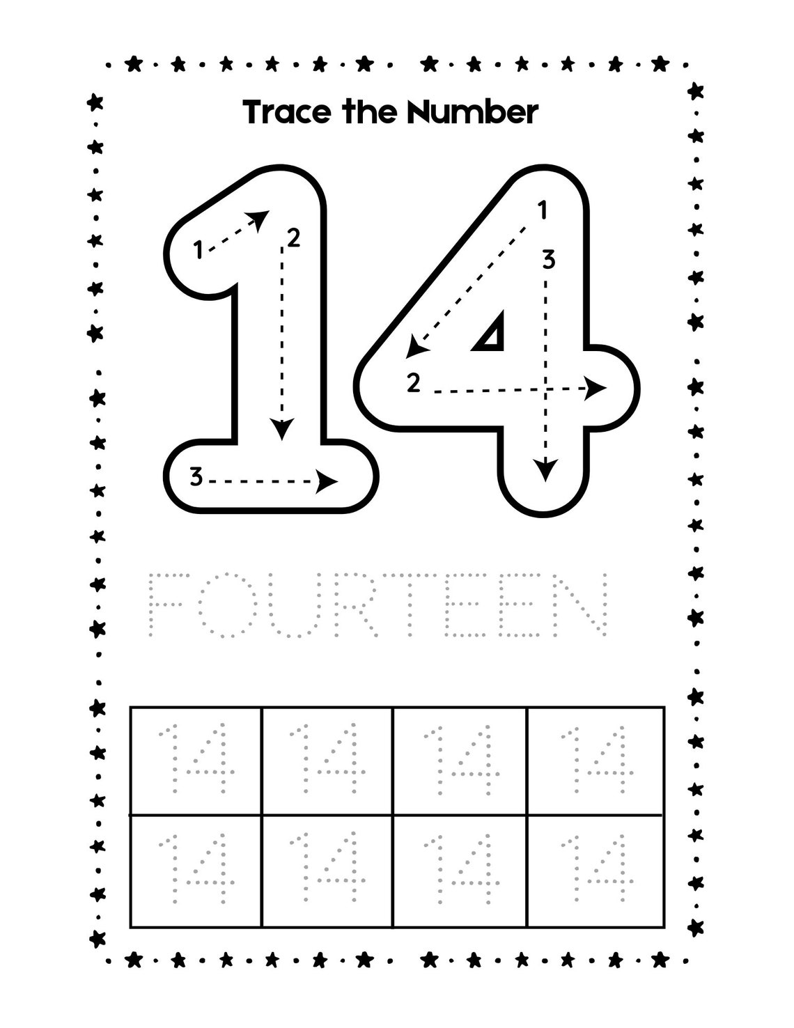 123 Number Line Tracing for Kids, Trace Line Practice, Printable Busy ...