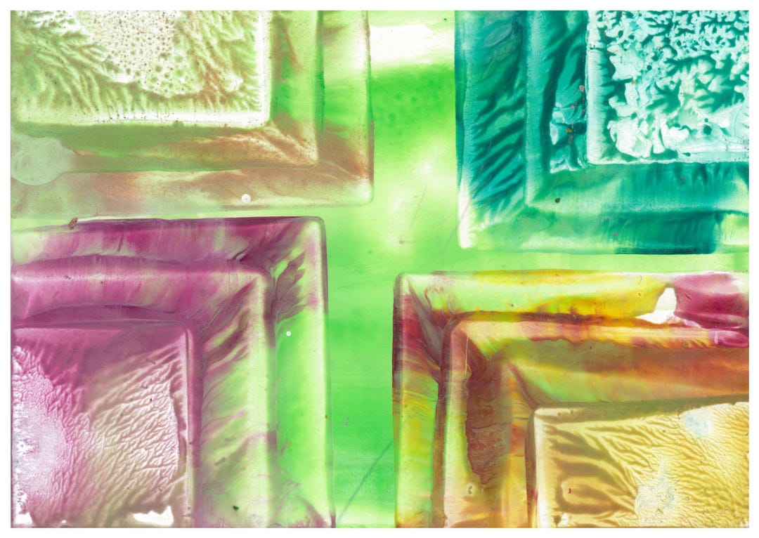 Harmony of Geometric Colors and Squares - Etsy