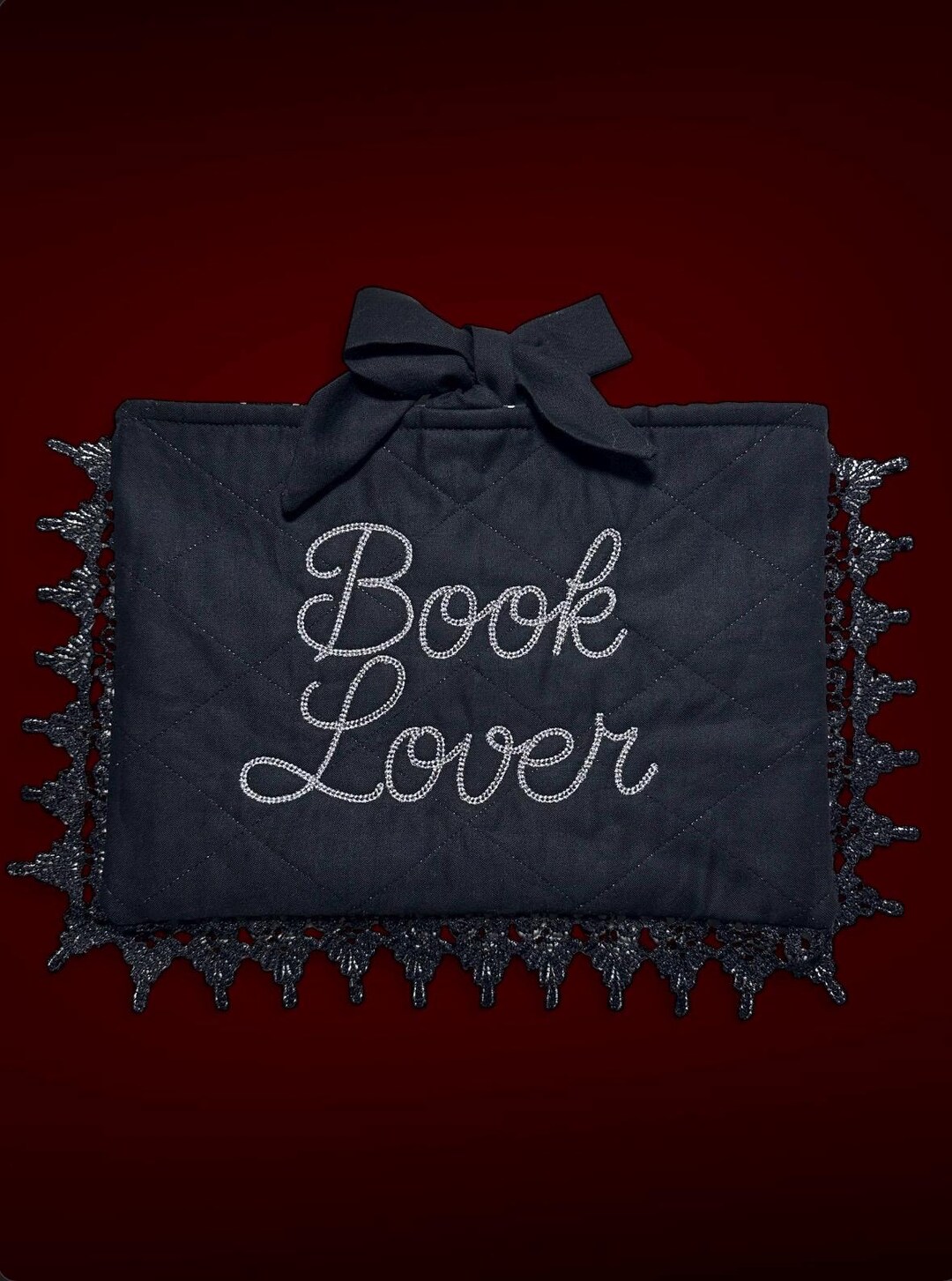 Obsidian Pages Quilted Gothic Book Sleeve - Etsy