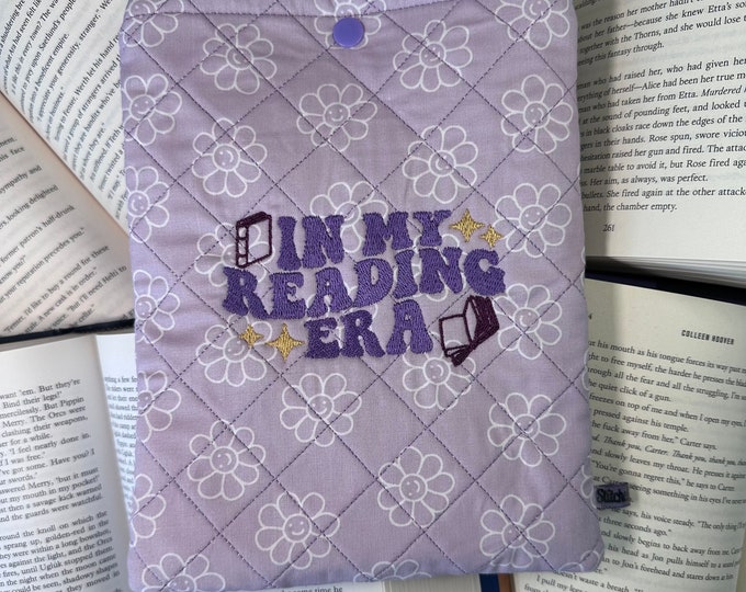Quilted Purple in My Reading Era Kindle Sleeve - Etsy