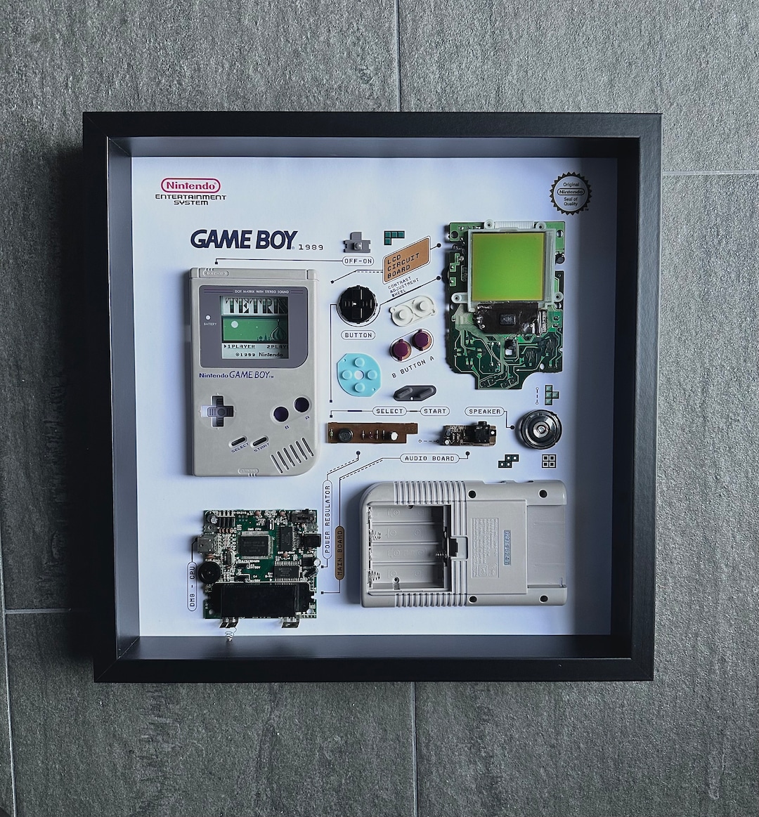 Retro Gaming Frame Game Boy - Etsy