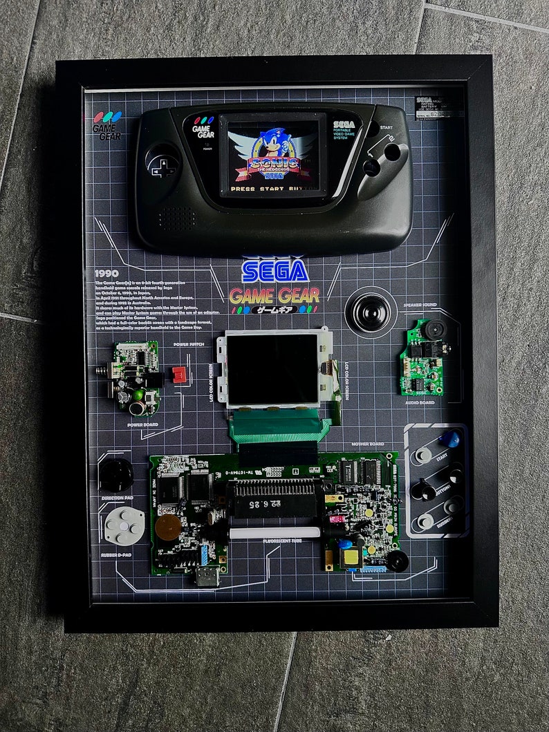 Sega Gamegear Retro Gaming Frame - Etsy