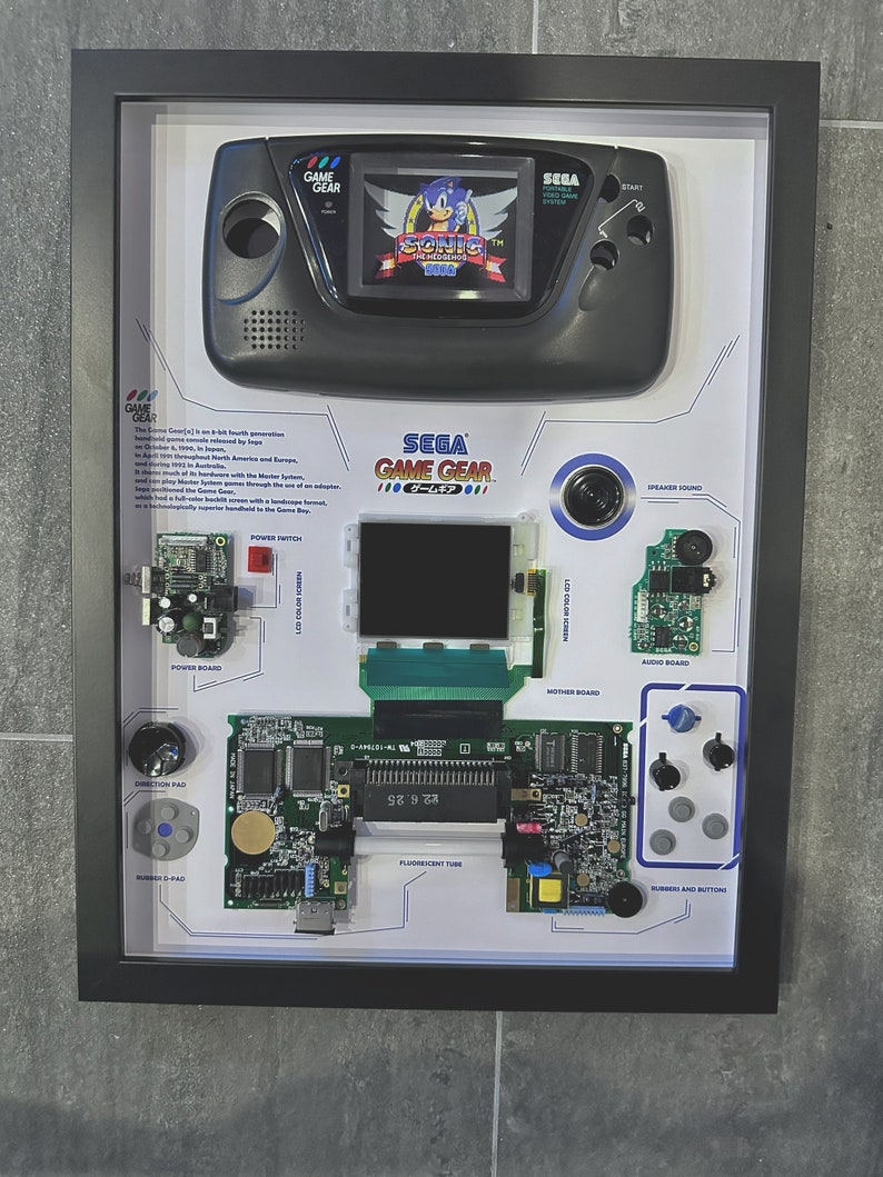 Sega Gamegear Retro Gaming Frame - Etsy