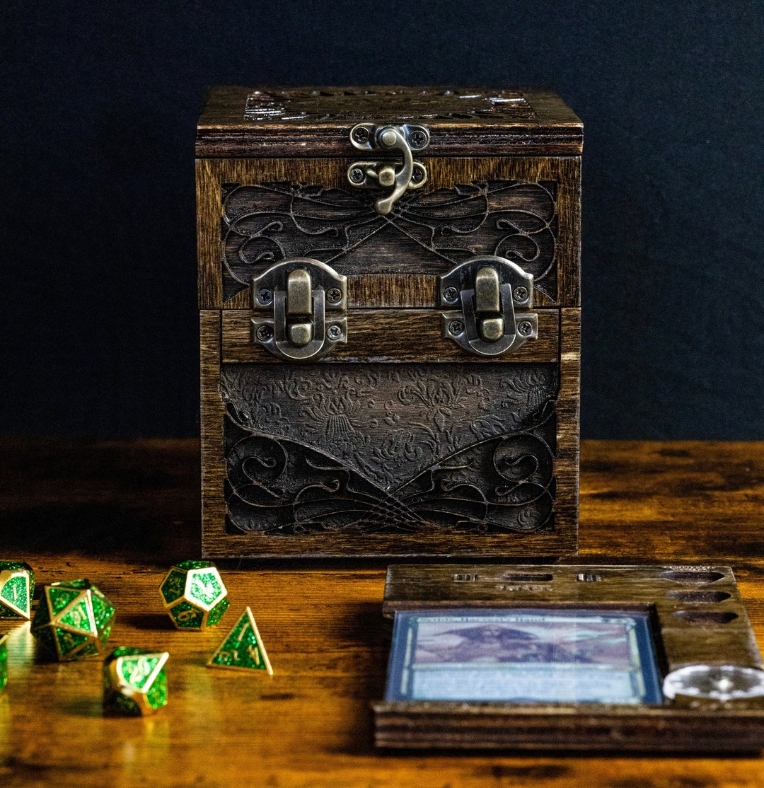Custom Design Deck Box EDH Fits 100 Double Sleeved Standard Cards ...