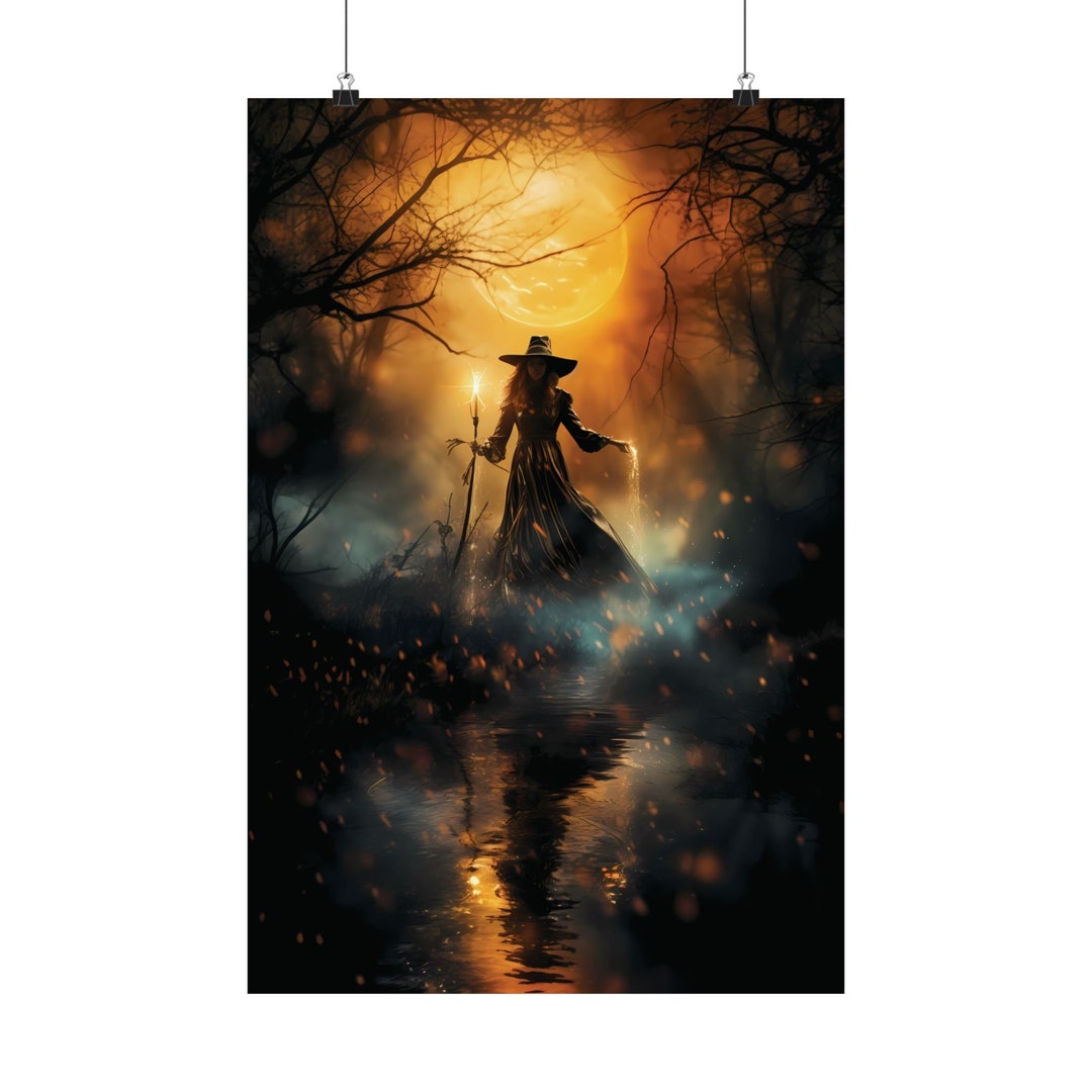 Swamp Witch Poster Fantasy Art Warlock Magician Magical Mystical ...